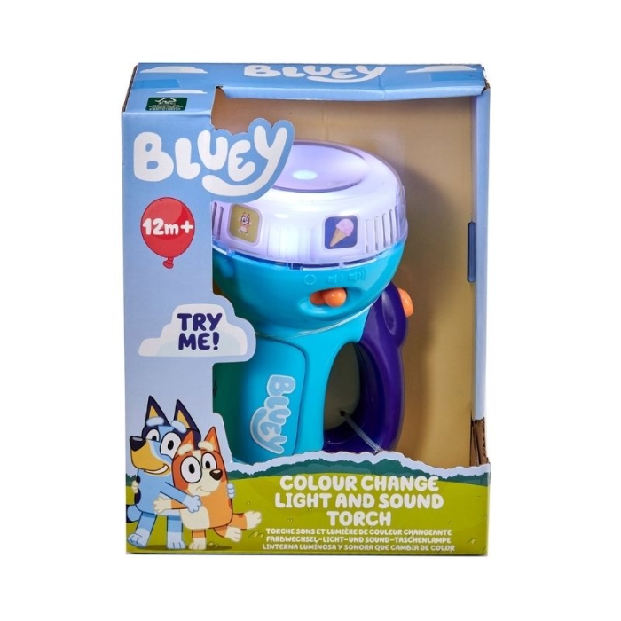 Bluey's Colour Change Light and Sound Torch-1500023 | play-n-learn.net